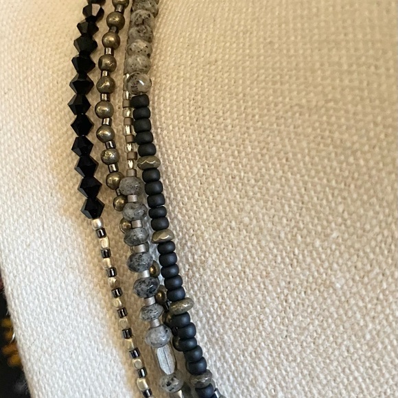 Sundance | Jewelry | Sundance Catalog Elegant Multistrand Black And ...
